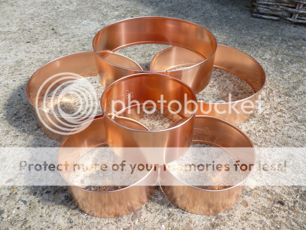 Copper slug rings repel slugs snails protect plants safe standard large ...